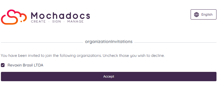 Getting started: Logging in to Mochadocs CLM
